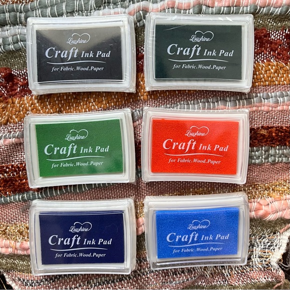 Craft Ink Pad | Design | Set Of 6 Colorful Craft Ink Stamp Pad Set ...